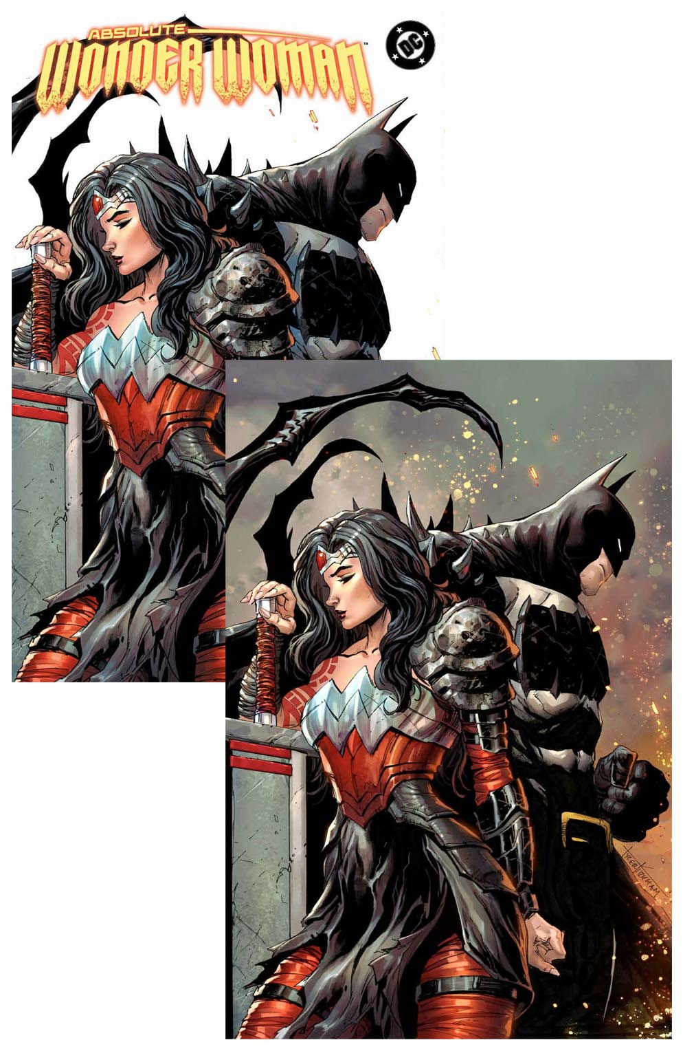 Absolute Wonder Woman #15 Tyler Kirkham Trade Virgin Variant SET 1st T ...