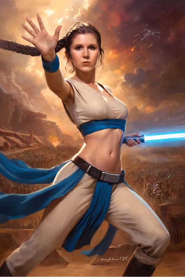 Carrie Fisher #1 Nathan Lorenzana CBQ "Our Princess" Virgin Variant LT – Comic Book Quest