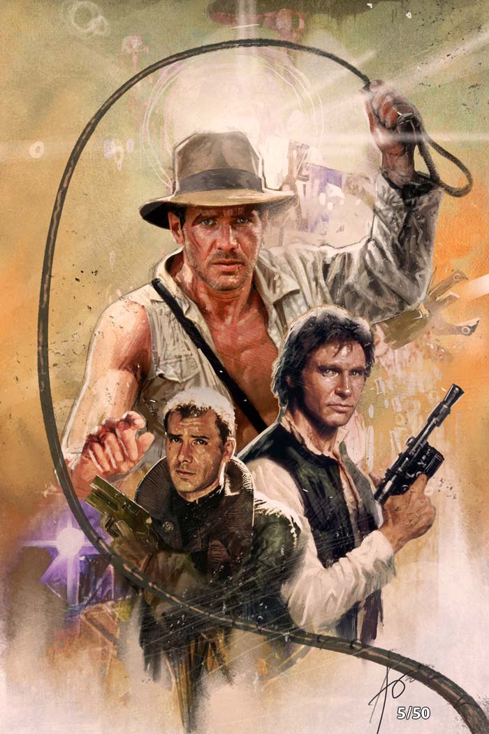 Harrison Ford #1 Rudy AO CBQ Fame Virgin Variant LTD 50 – Comic Book Quest