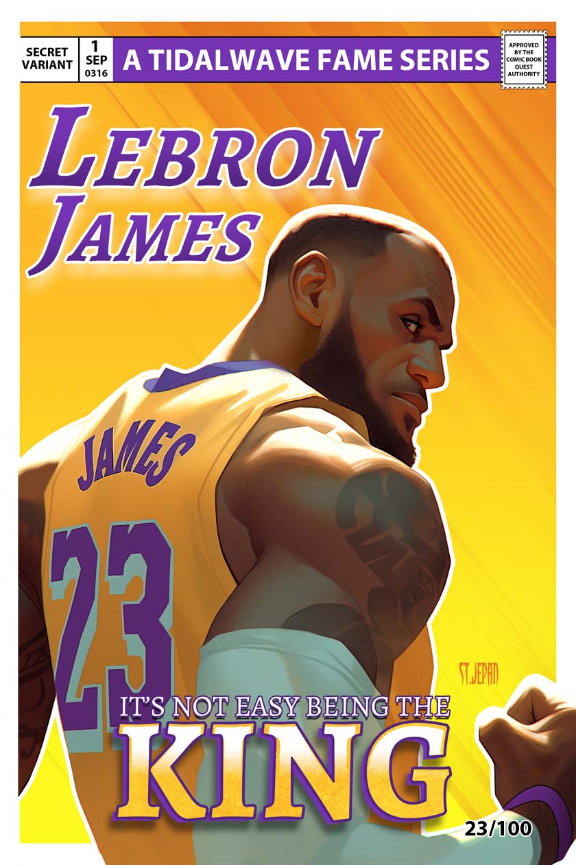 Lebron James #1 St. Jepan Secret Laker Trade Variant LTD 100 – Comic ...