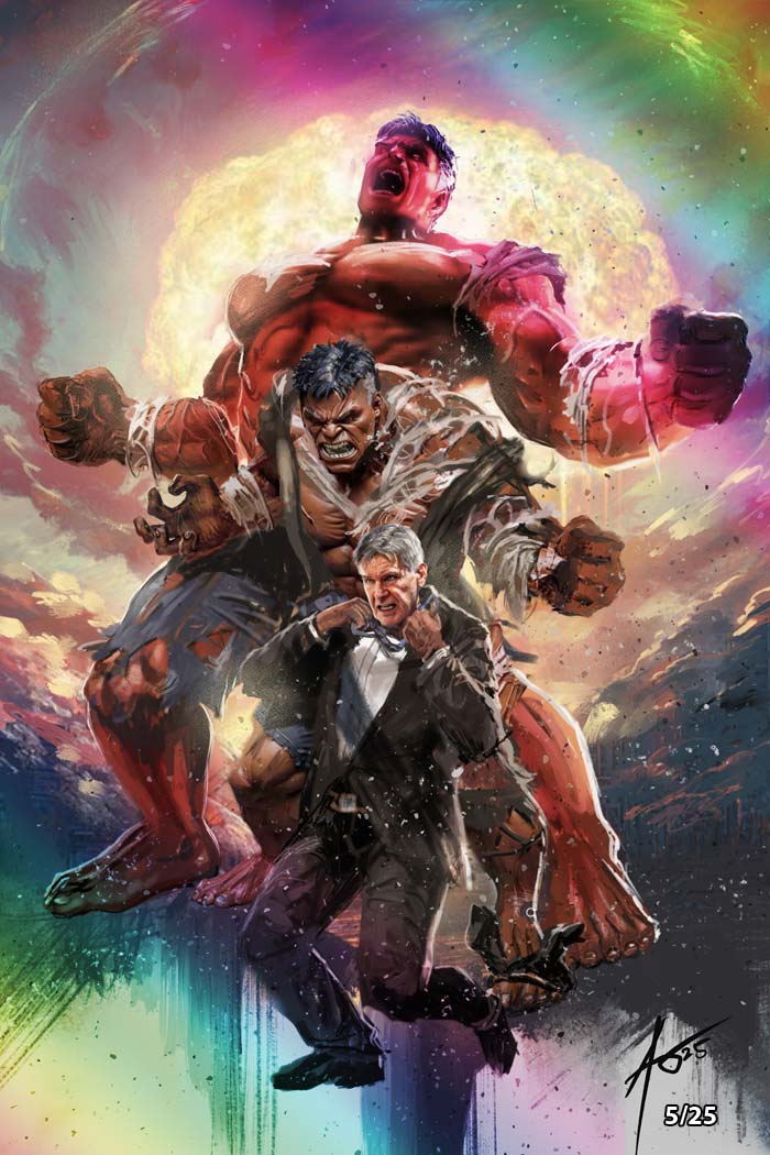 Harrison Ford #1 Rudy AO Red Hulk Virgin Foil Secret Variant LTD 25 ...