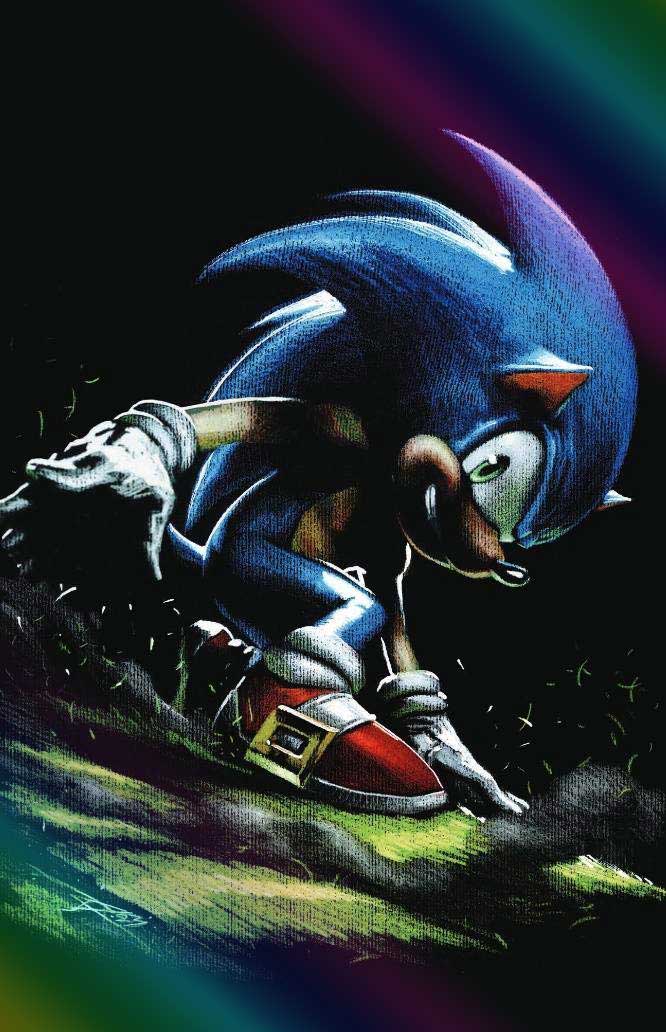 Sonic the Hedgehog #76 Dell'Otto Black Foil Virgin Variant – Comic Book ...