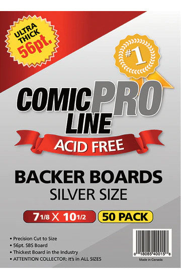 Comic Pro Line Silver / Regular 56pt Comic Backing Board – Comic Book Quest