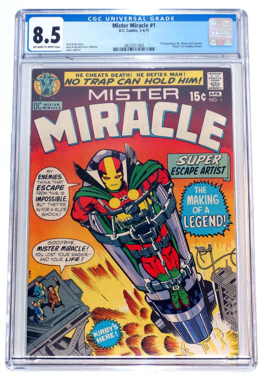 Mister Miracle #1 CGC 8.5 1st Mister Miracle – Comic Book Quest