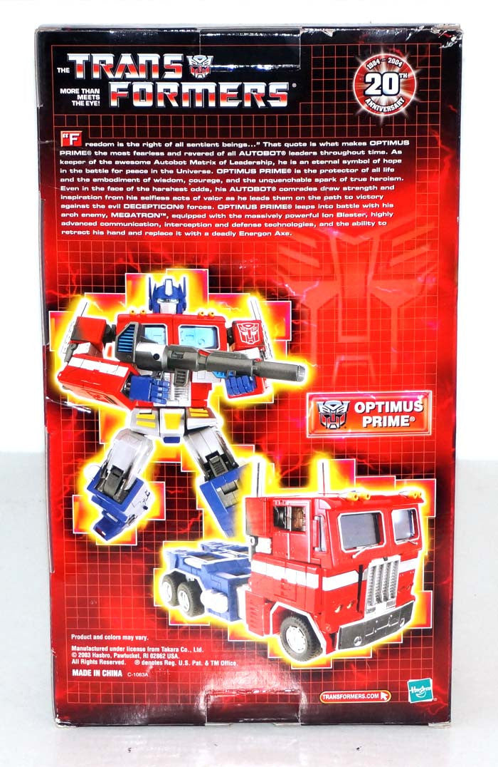 Transformers Classics: Optimus Prime 20th Anniversary – Comic Book Quest